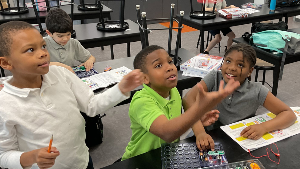 Plugging In: Scholars Enjoy Club that Pairs Electricity with Creativity