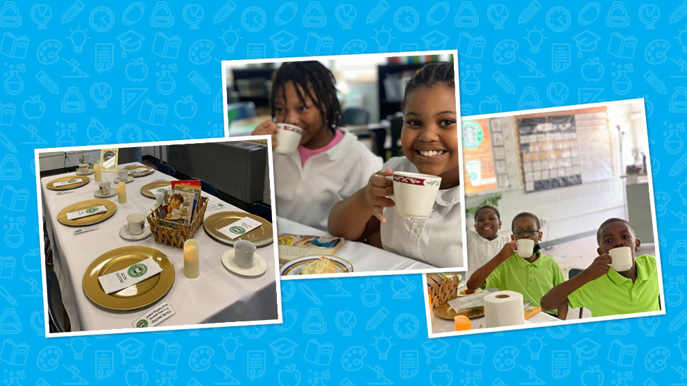 Teacher Promotes Reading with Creative Café Atmosphere in ELA Class