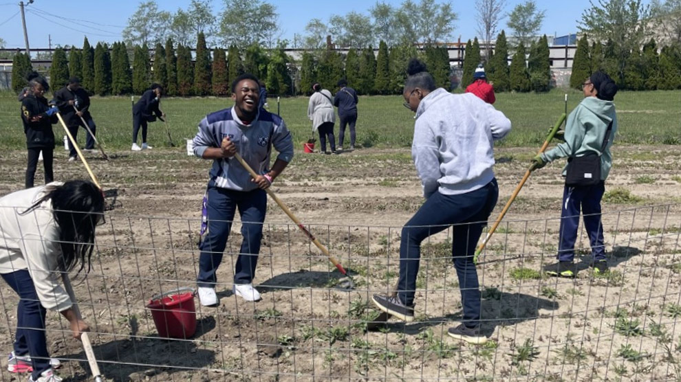 Juniors at Center Line Prep Get a Taste of Farming Life and Helping Others
