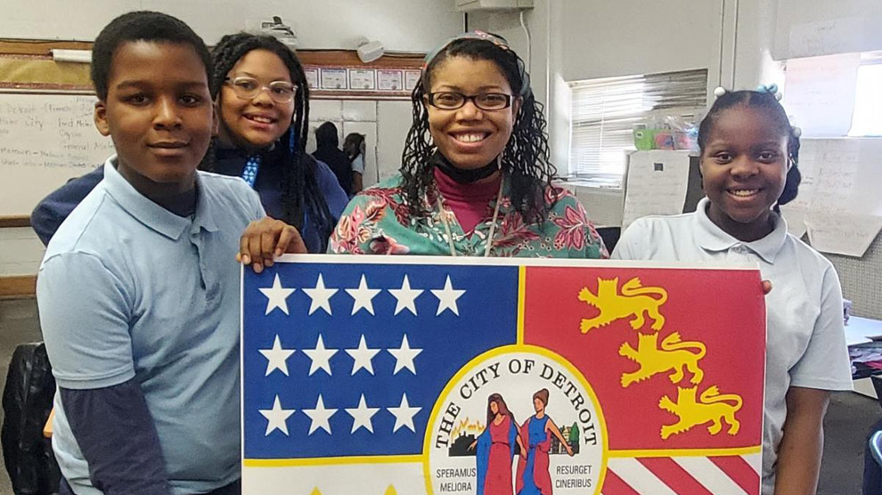 School Celebrates Detroit Culture with 313 Day