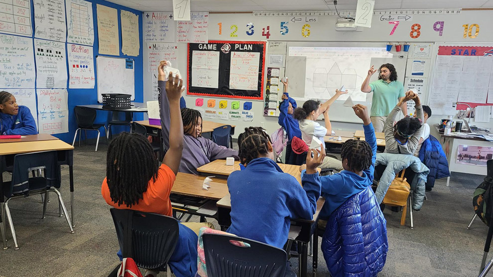 Teacher Shows Students that Math is Everywhere