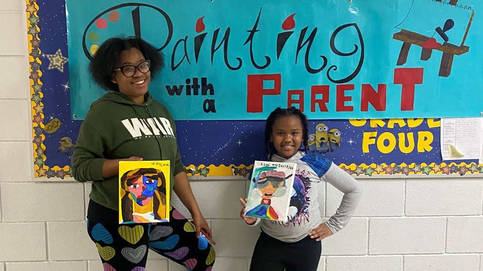 Scholars Share Joy of Art During Painting with Parents Event