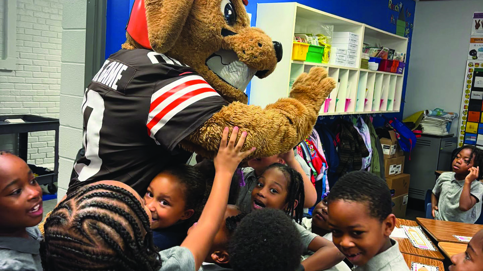 Pinnacle Welcomes NFL Mascot to Kick Off Strive for Five Challenge