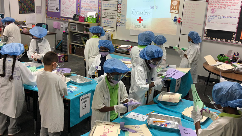 Prevail Students Perform Reading Surgery